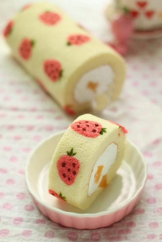 Roll cake de Gioconda decorado